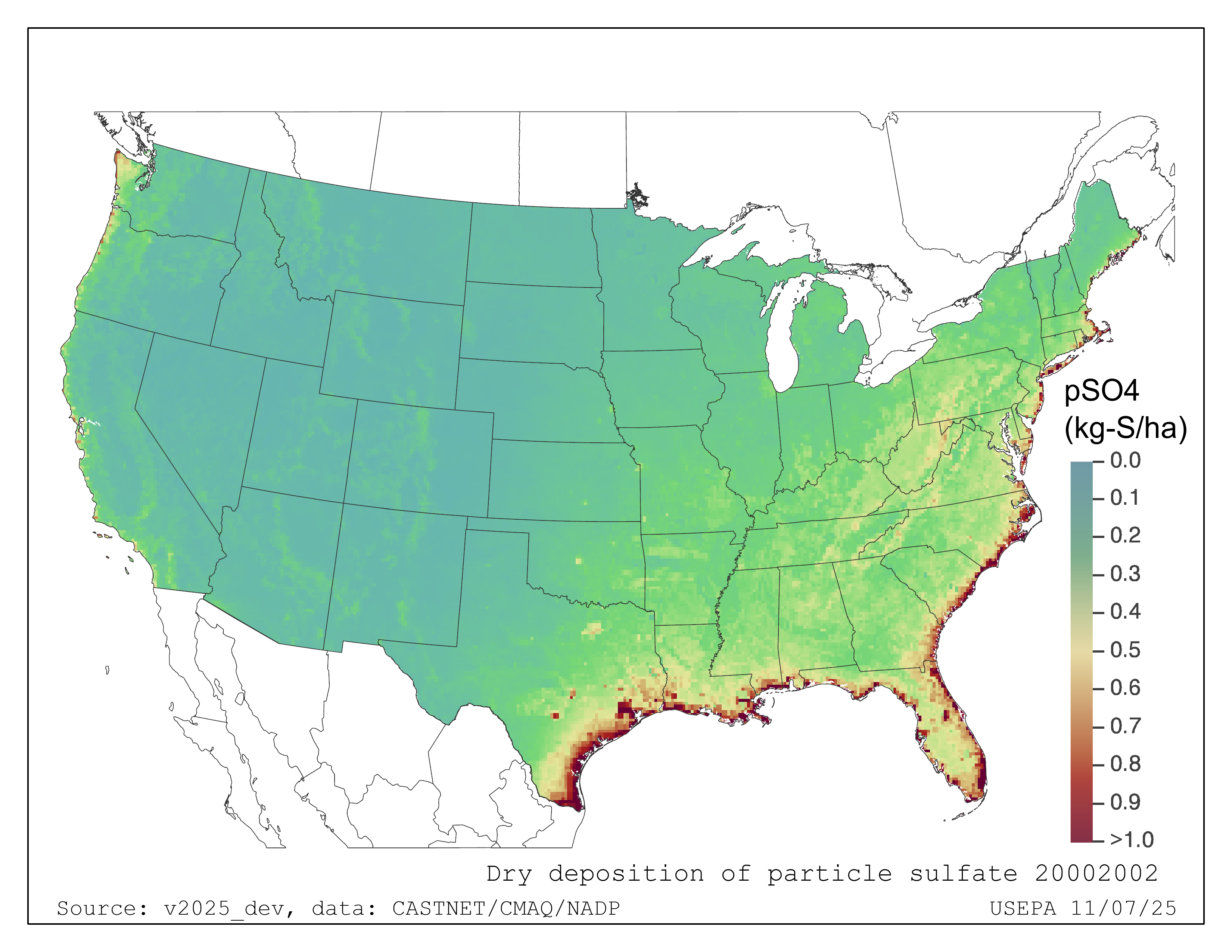Dry Deposition Maps | US EPA