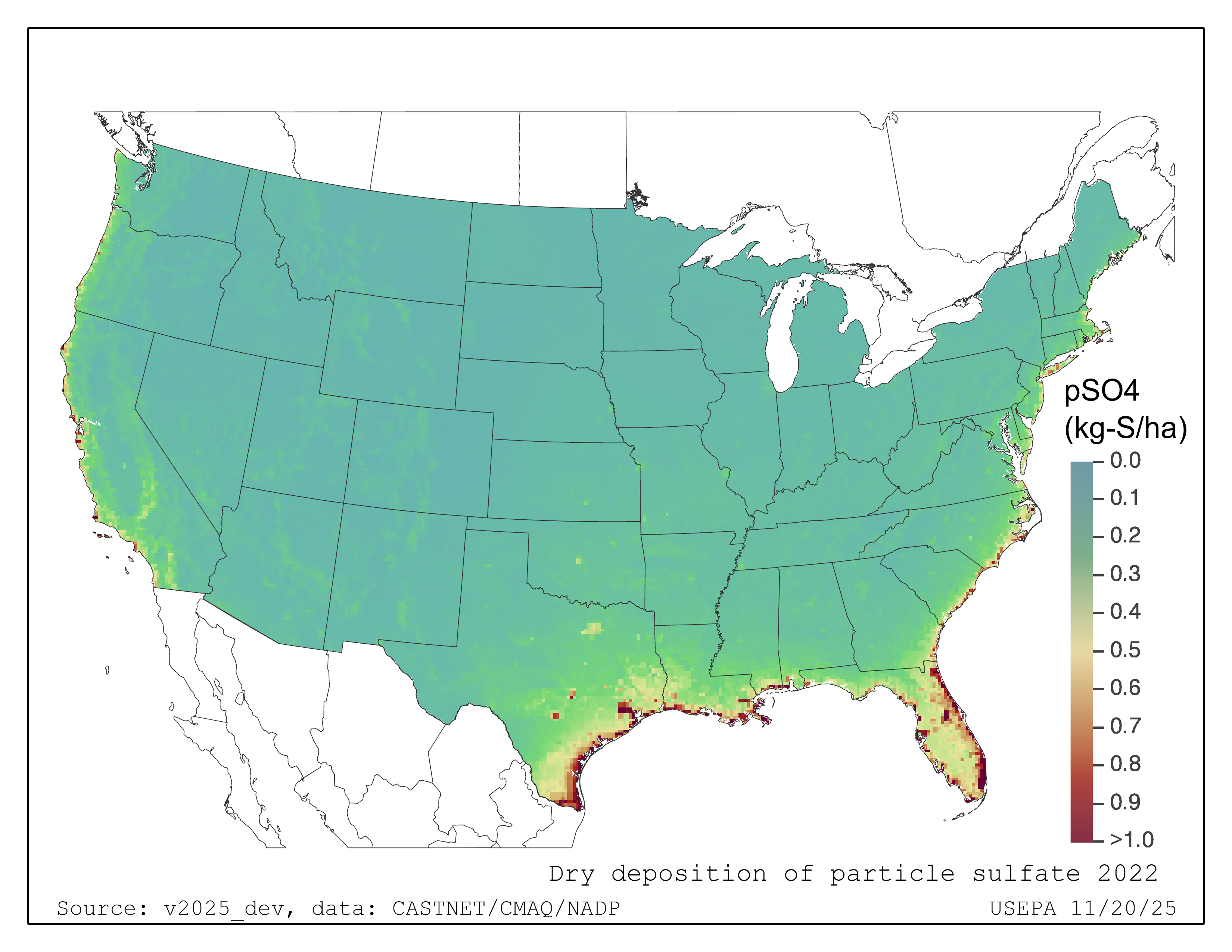 Dry Deposition Maps | US EPA